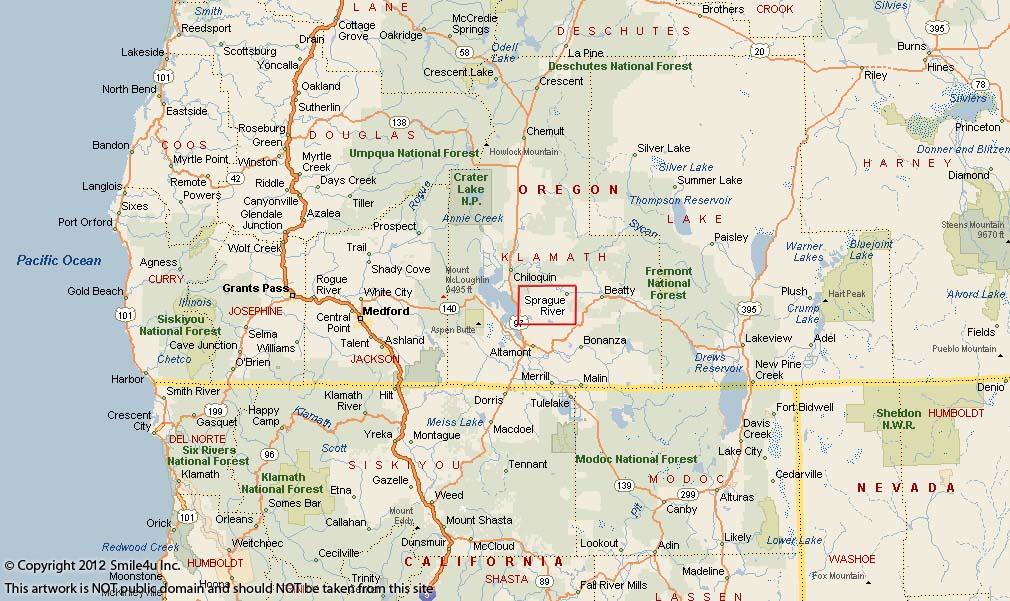 Beatty Oregon Map at Phyllis Lee blog